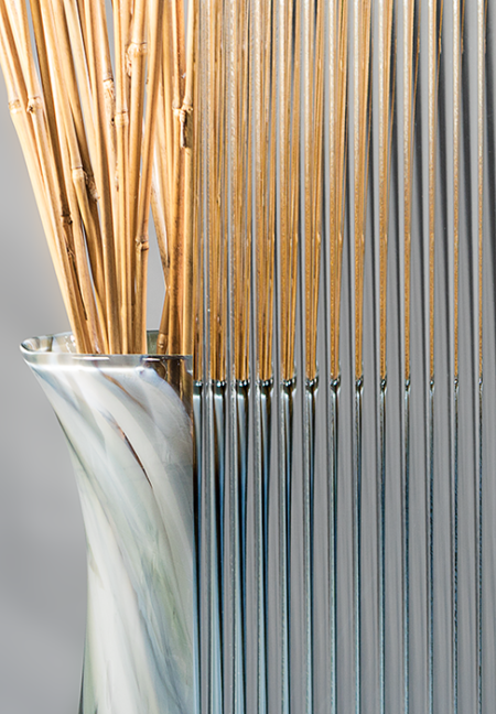 Half Inch Reeded Glass Door - Builders Door Outlet